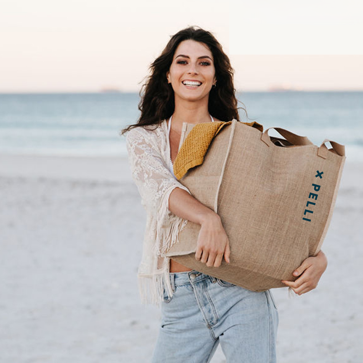 Hessian Shopping Bags Australia I Natural Jute I Pelli Bags
